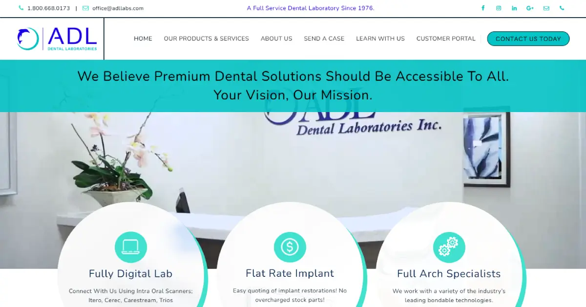 Leading Dental Lab in Canada | ADL Dental Laboratories